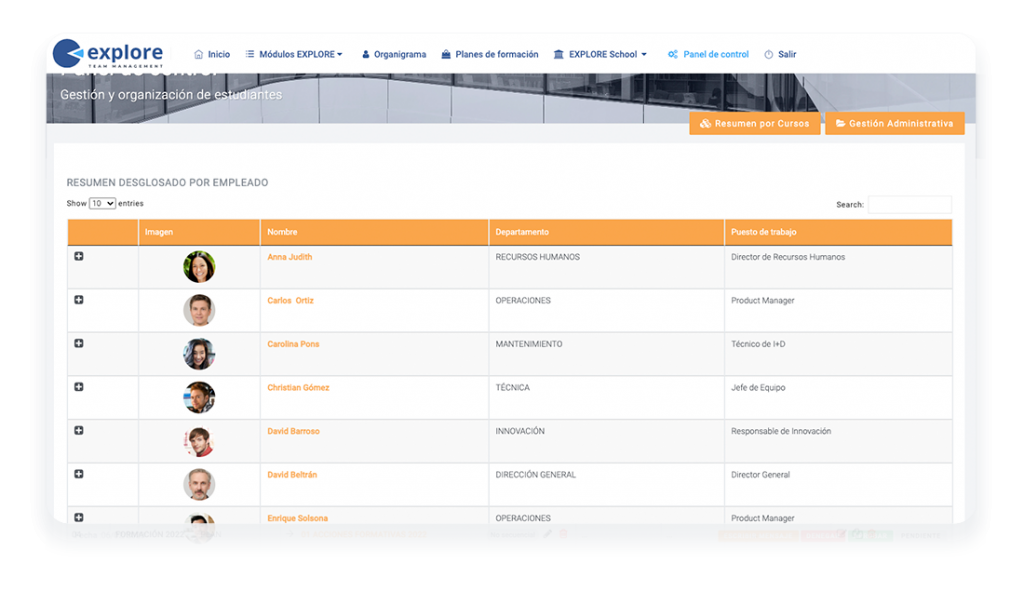 School – Explore Team Management